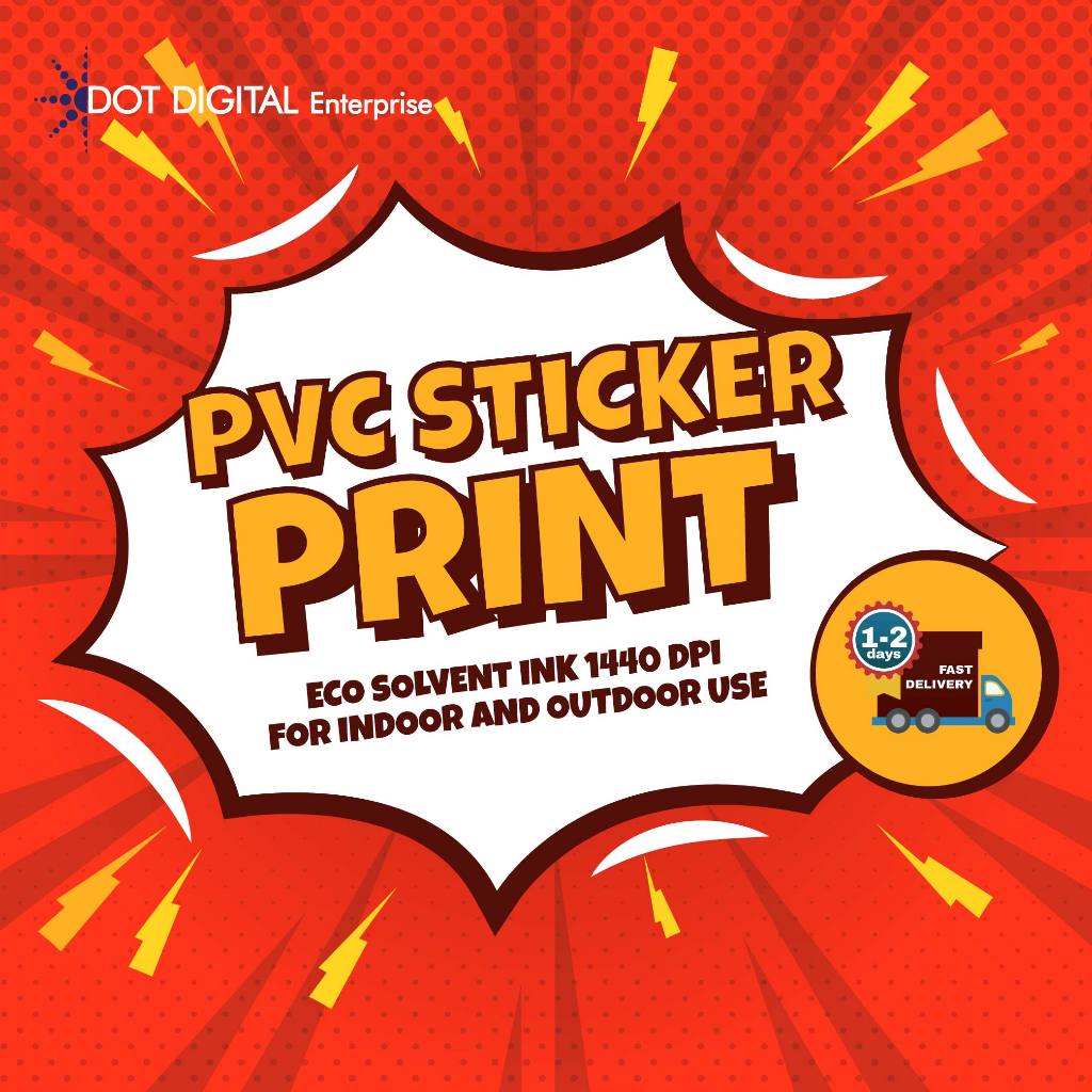 Custom Sticker PVC PRINTING *ANY SIZE AVAILABLE* (PRINT YOUR DESIGN ...