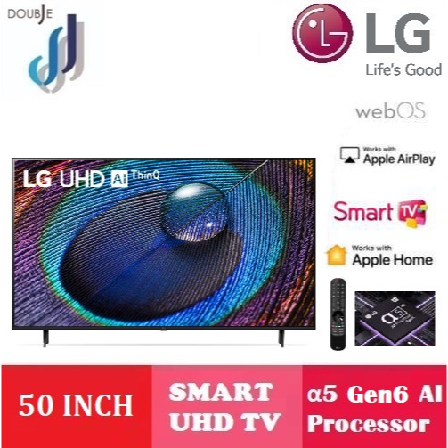 LG 50 Inch UR90 Series Smart 4K UHD TV with α5 Gen6 AI 4K Processor ...