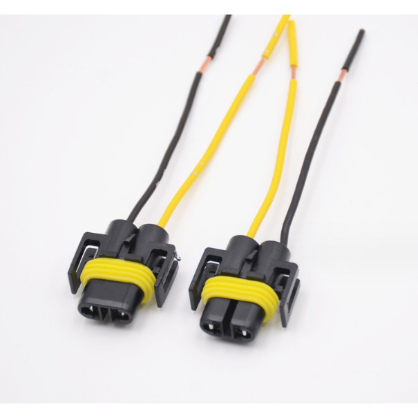 1PC H8 H9 H11 Female Male Socket Adapter Connector Cable Plug Car ...