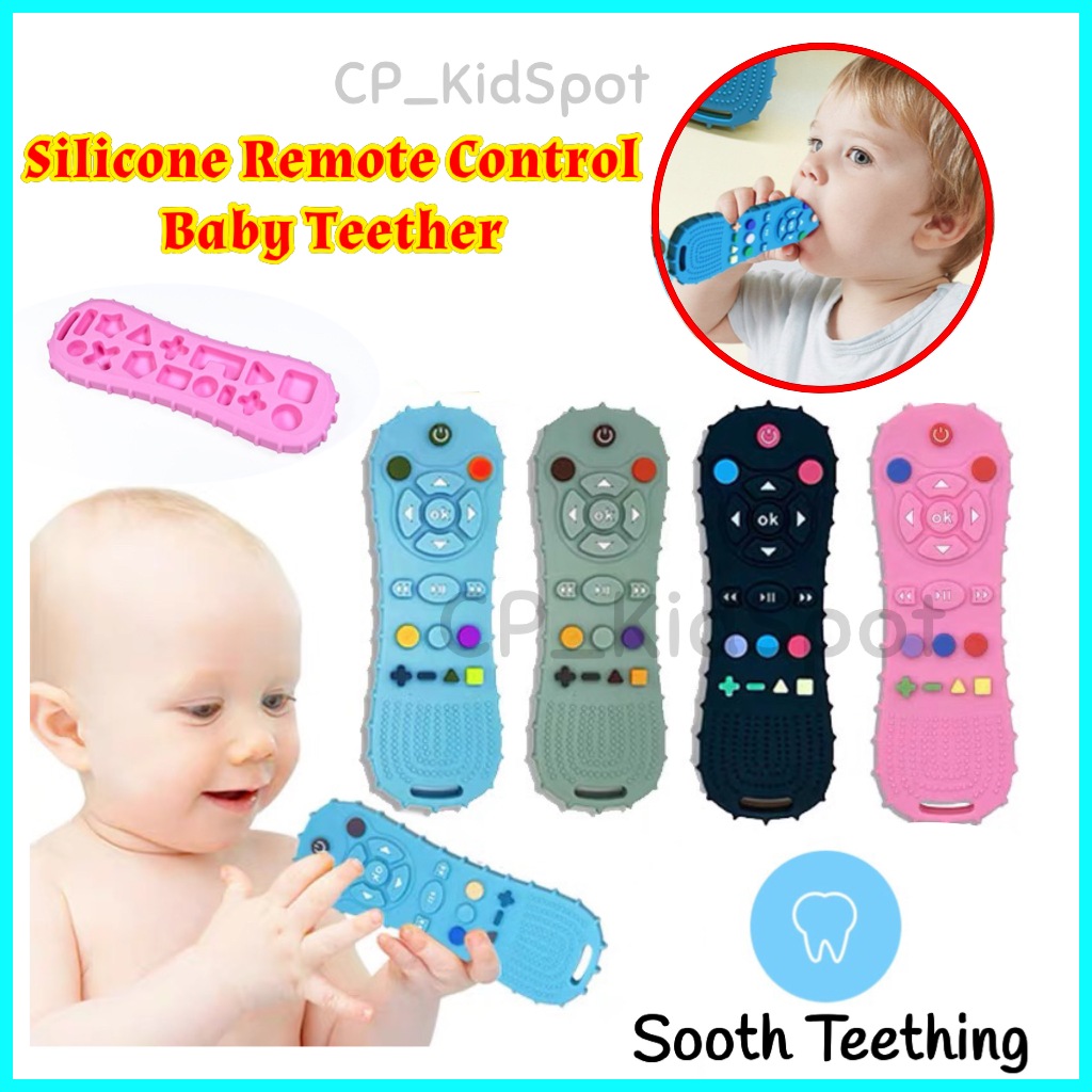 Teether Baby Silicone BPA Free Soft Teething Toy Teether Remote Tv Baby ...