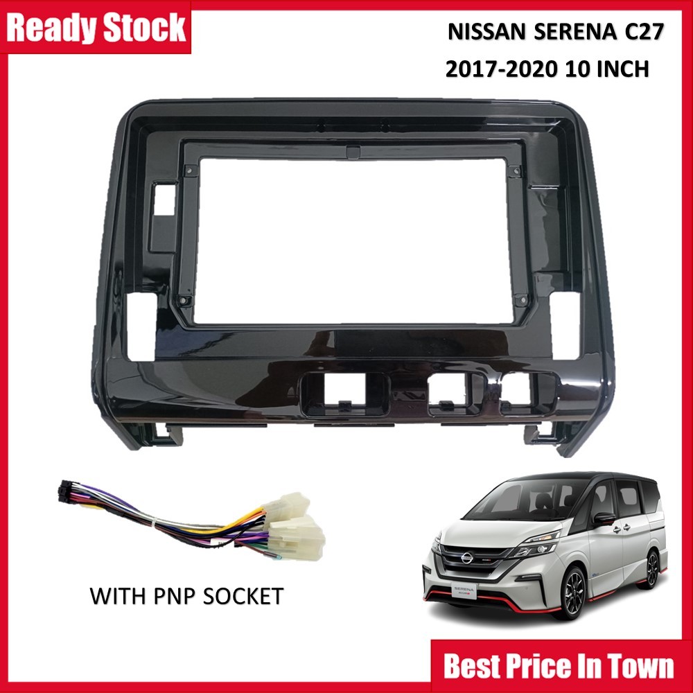 Android Player Casing NISSAN SERENA C27 10'' 2017-2020-BLACK WITH ...