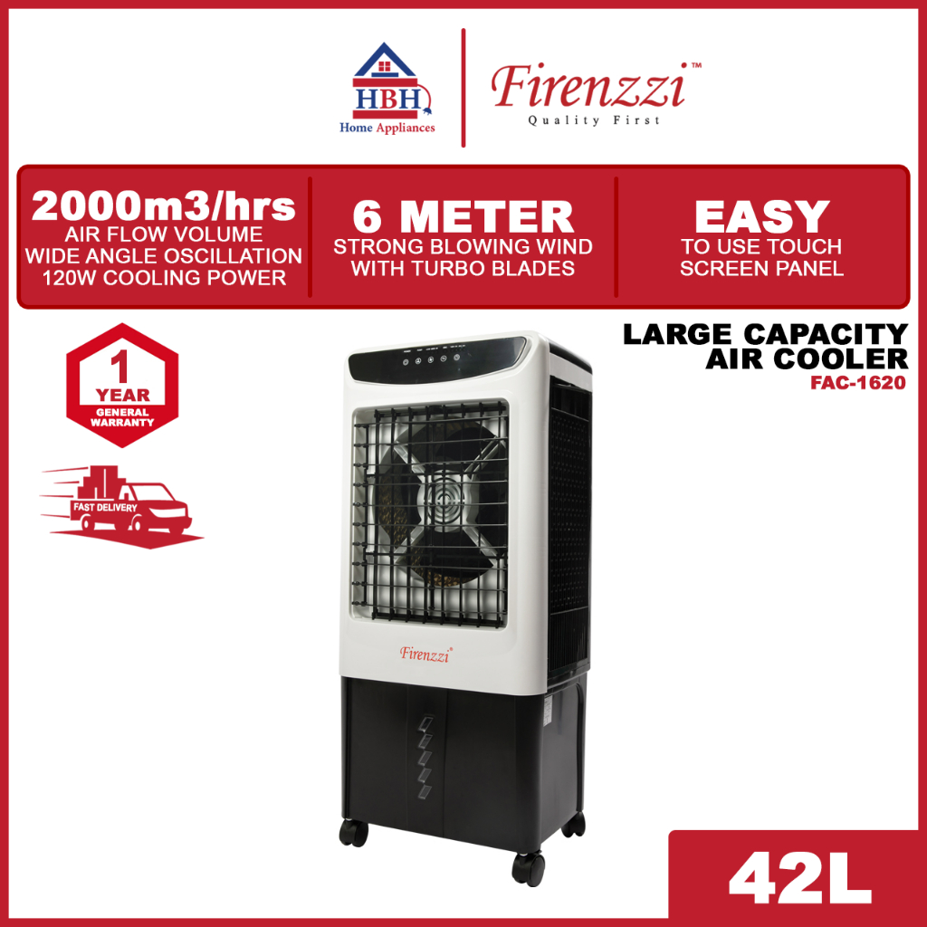 Firenzzi FAC-1620 2000m3/hrs 3 Speed Wide Oscillation Remote Control ...