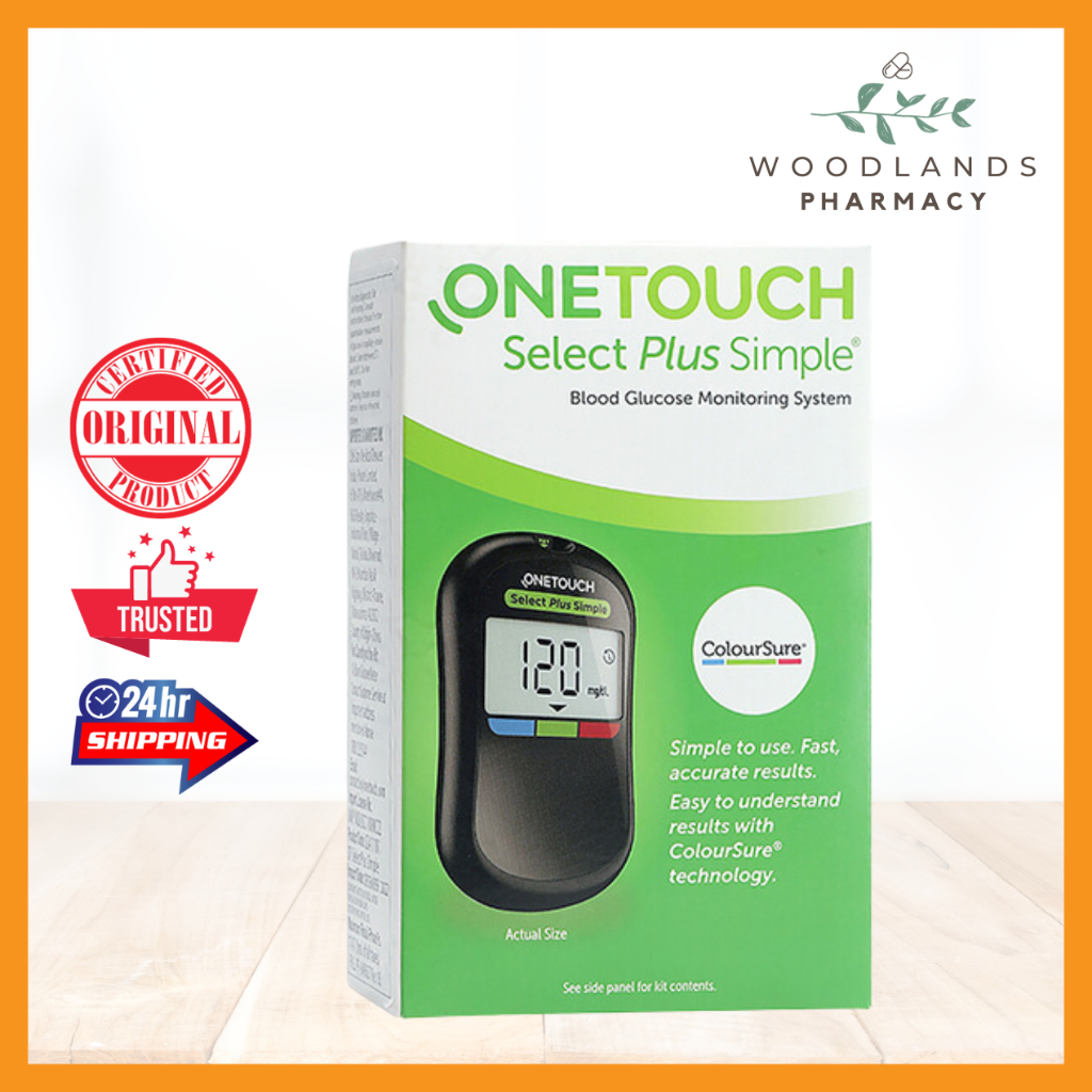 ONE TOUCH SELECT PLUS SIMPLE BLOOD GLUCOSE METER | Shopee Malaysia