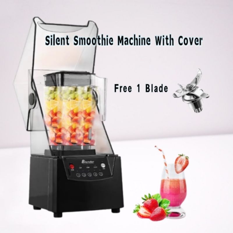 🍇🍍Fully automatic thickening with cover soundproof smoothie machine ...