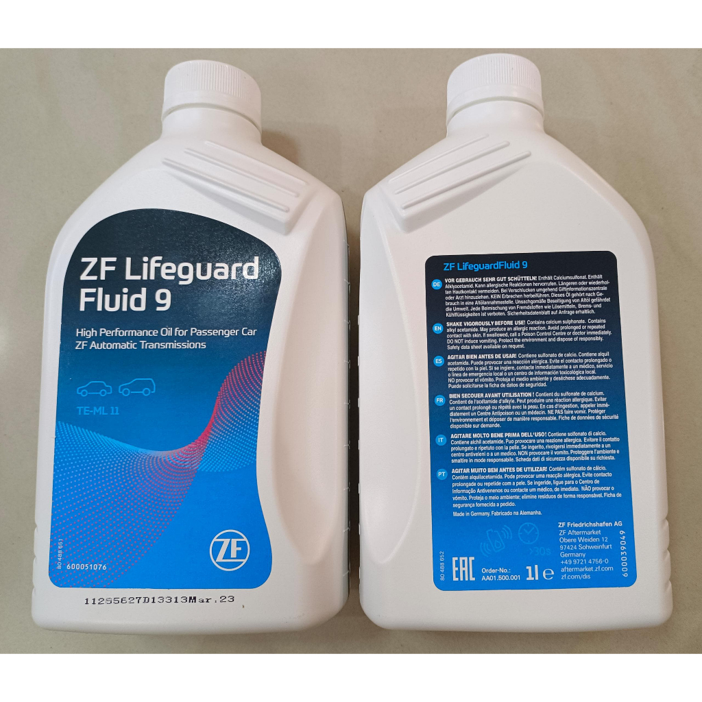 ZF Lifeguard 9HP ATF Transmission Oil BMW F10 F30 E70 X5 F30 F15 E84 ...