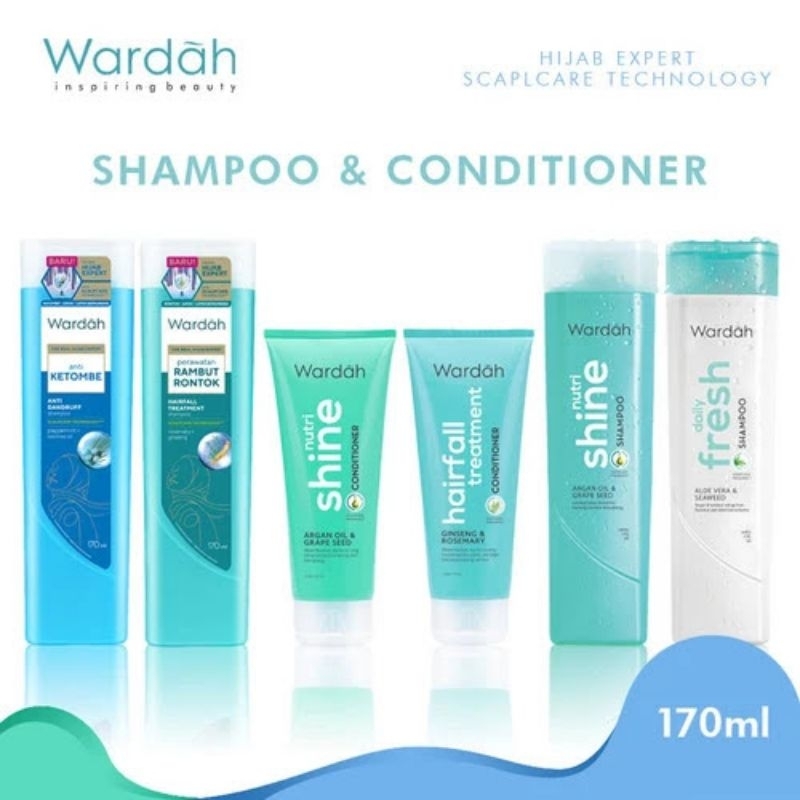 WARDAH Shampoo / Conditioner - Hairfall Treatment / Anti Dandruff ...
