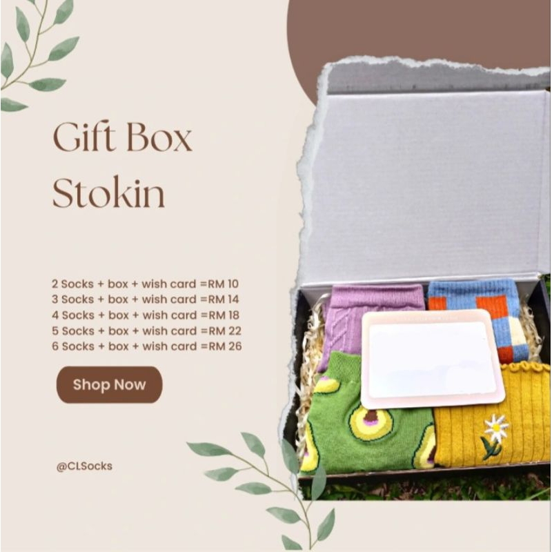 Gift Box Stokin Socks Surprise Box Birthday Murah | Shopee Malaysia