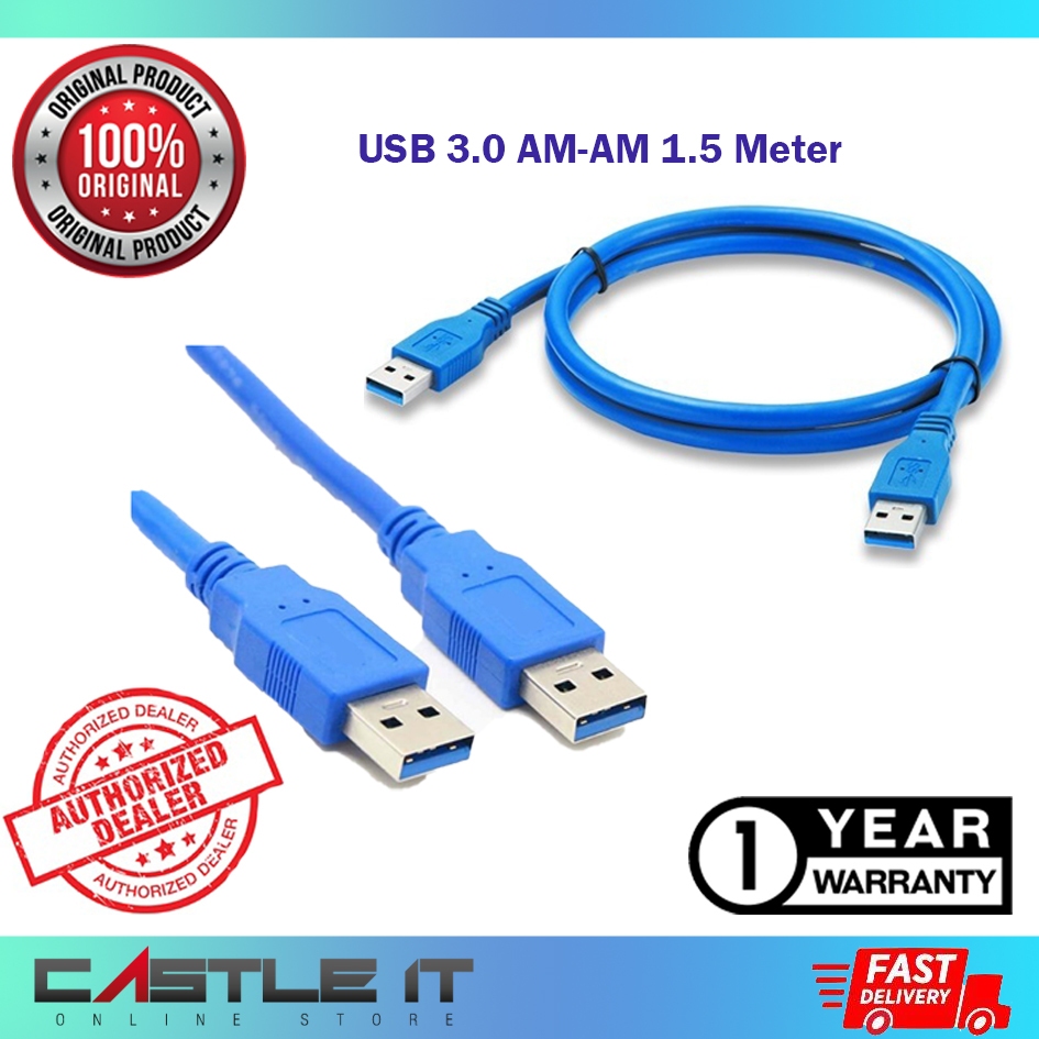 USB3 AM-AM / AM-BM / Cable Male USB A to Male USB B Cable PRINTER USB3.0 1.5 Meter 1.5M | Shopee ...