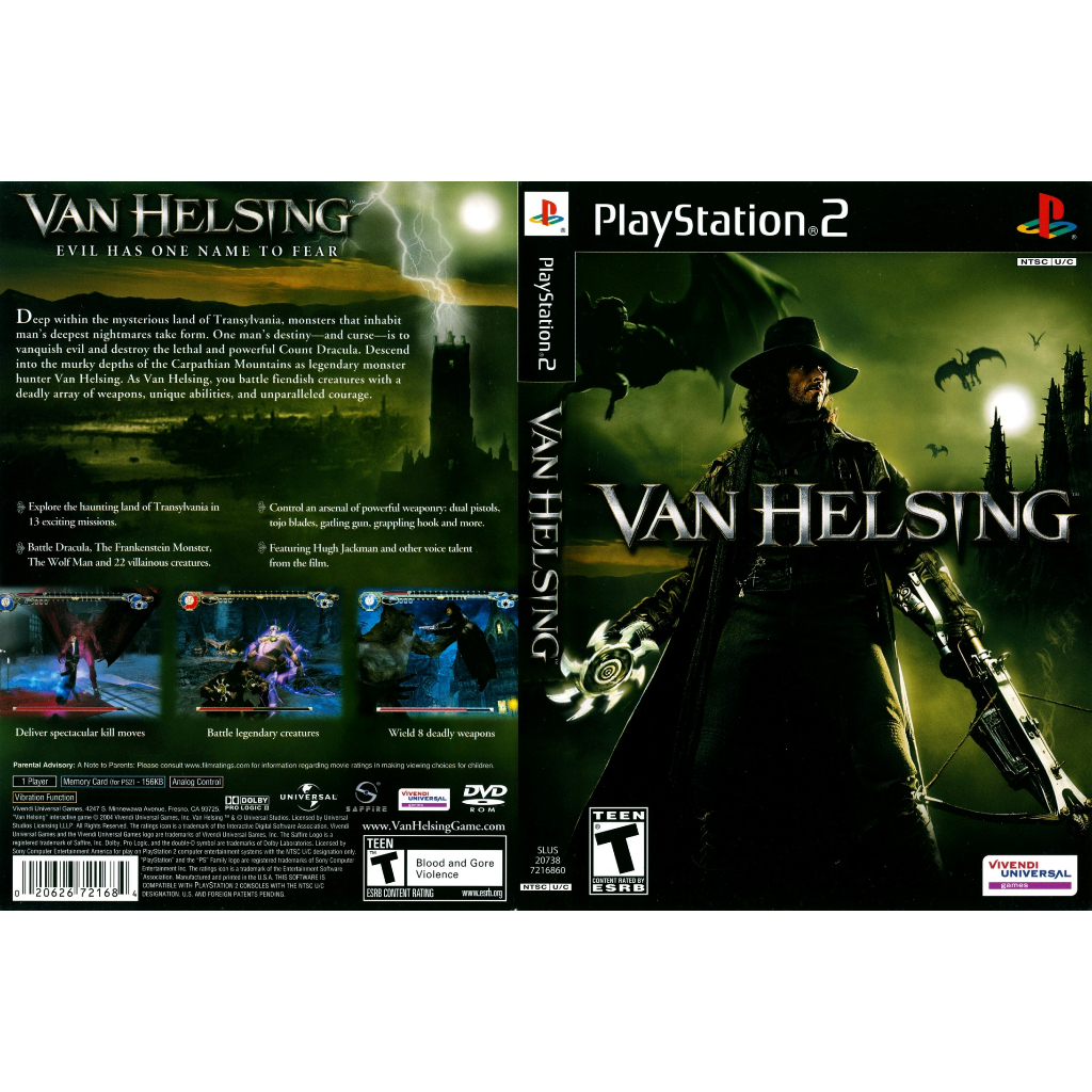 PS2 DVD Games Collection Van Helsing | Shopee Malaysia