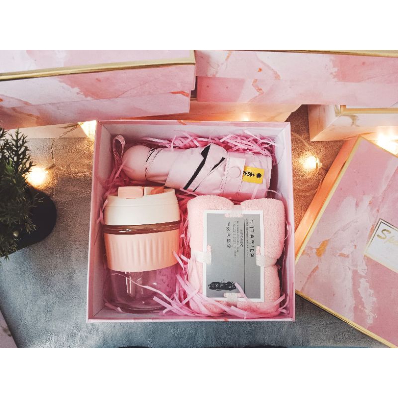 For Her Gift Box Set Pink & White | Shopee Malaysia