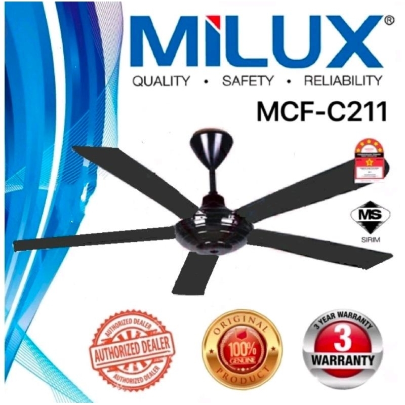 Milux ceiling fan MCF-C211 remote control (Black) Twin pack/2pcs ...
