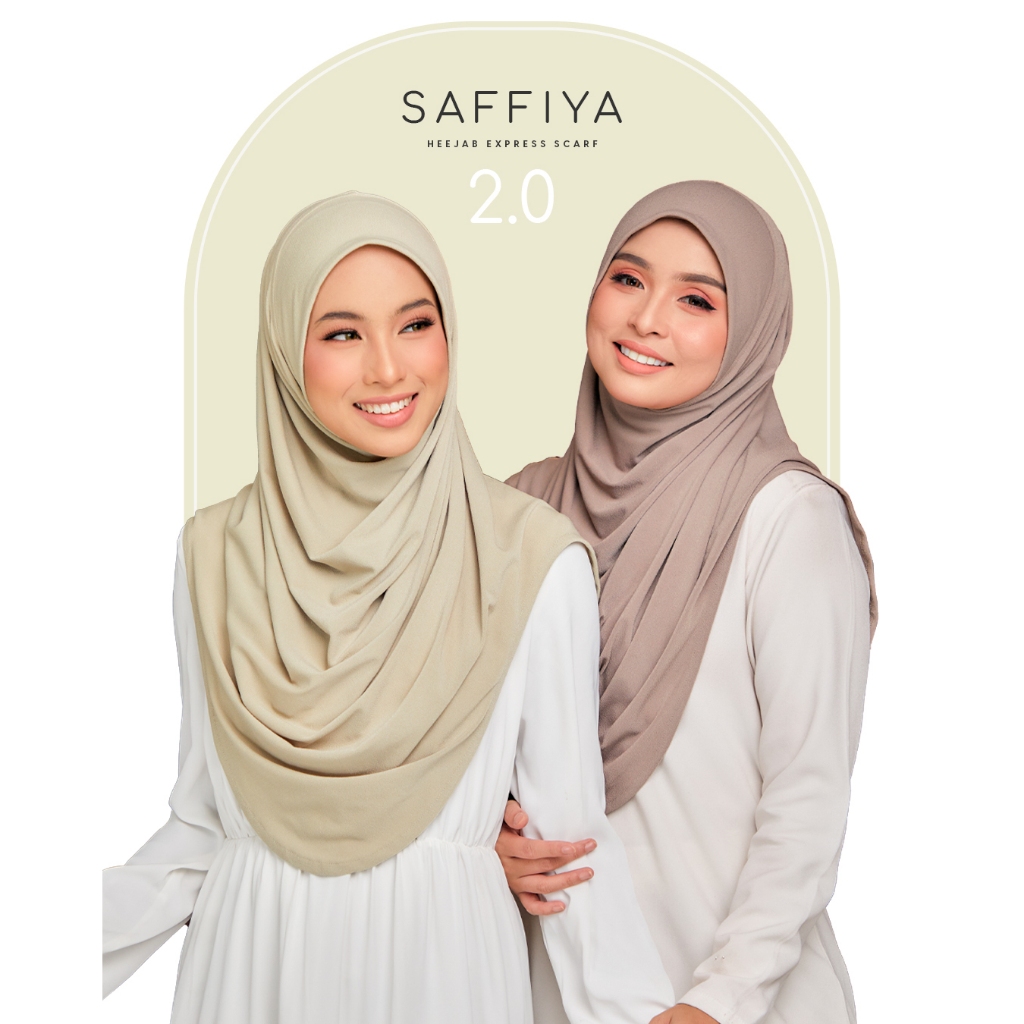 HEEJAB Express Scarf SAFFIYA 2.0 (2Helai RM50) | Shopee Malaysia