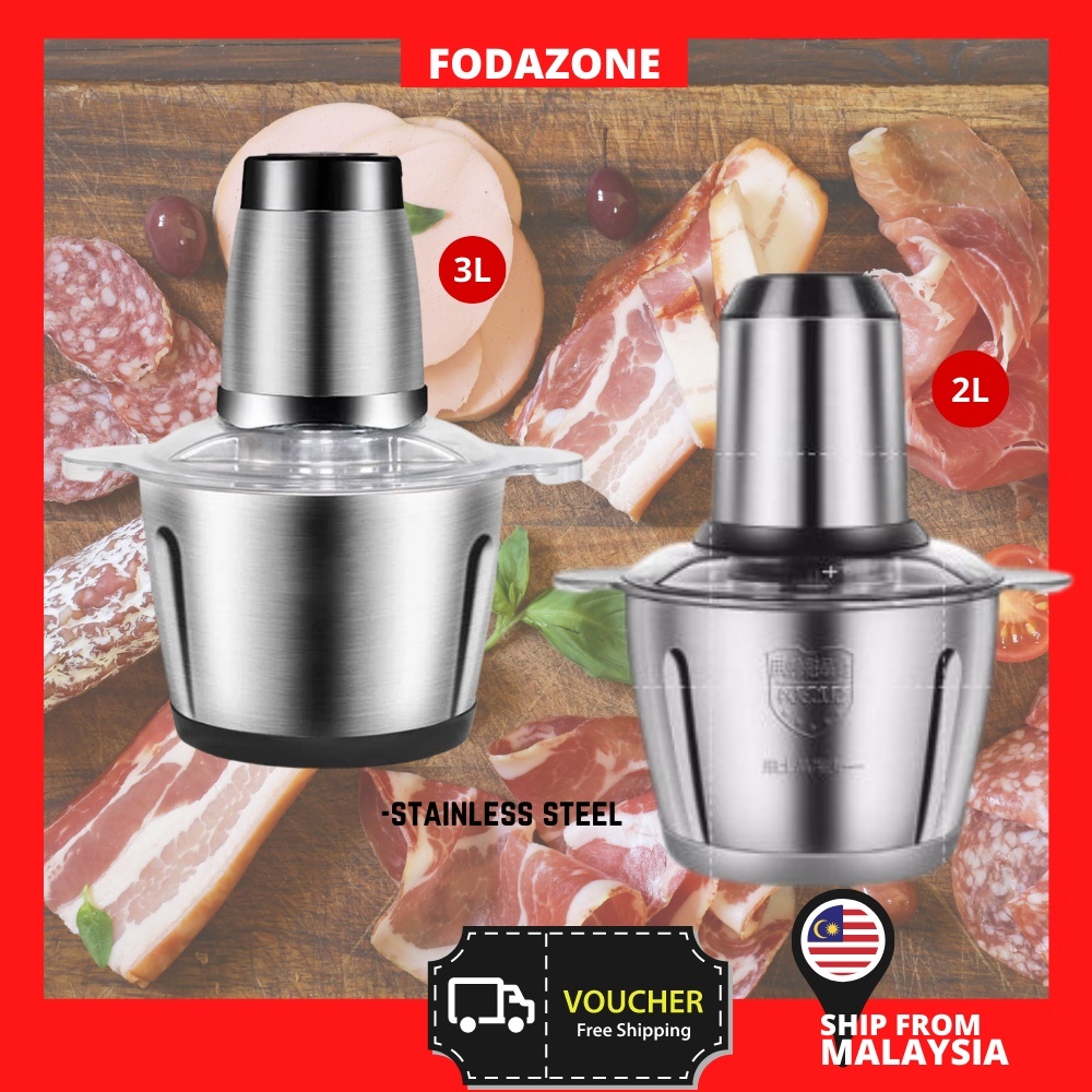 😍READY STOCK😍 ELECTRIC FOOD PROCESSOR Viral MEAT CHILI ONION BLENDER ...