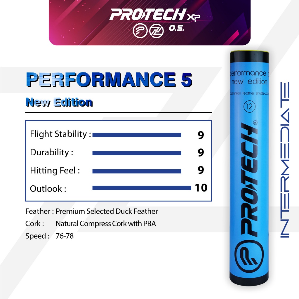 PROTECH Performance 5 New Edition Shuttlecocks | Shopee Malaysia