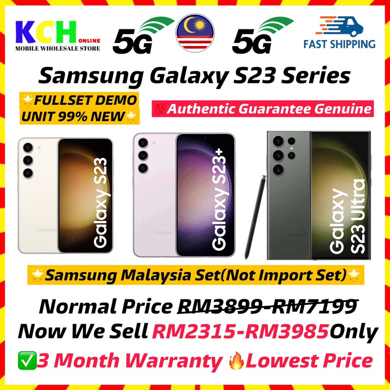 【💯DEMO UNIT 99% NEW】Samsung Galaxy S23 5G/S23 FE 5G/S23 Plus 5G/S23 ...