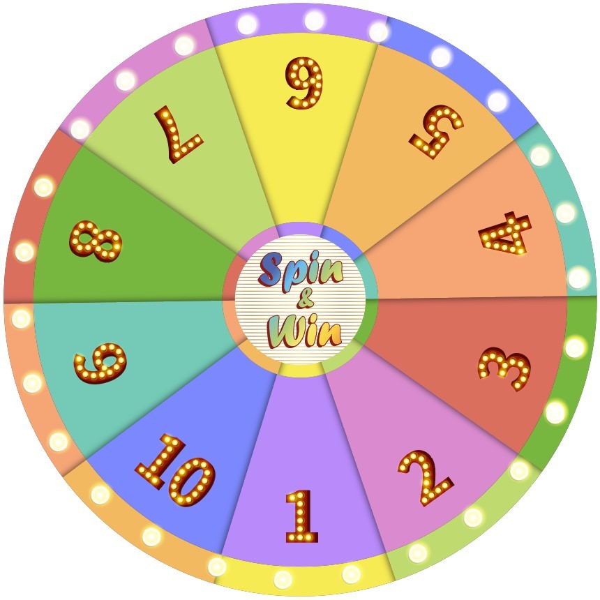 Fortune Wheel/ Lucky Draw Stand/ Gift Spin & Win/ Roda Impian with ...