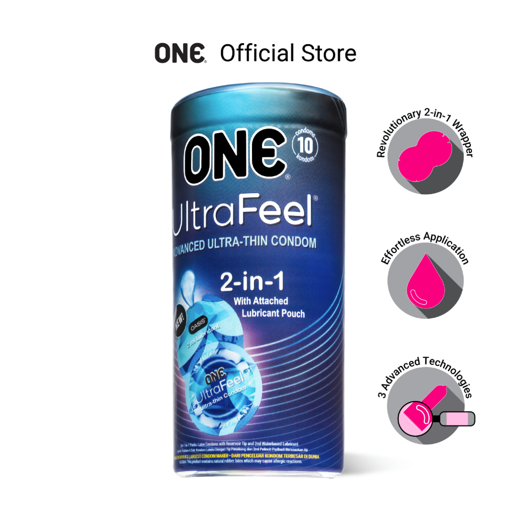 ONE Condoms - Ultrafeel 2-in-1 condom 10's | Shopee Malaysia