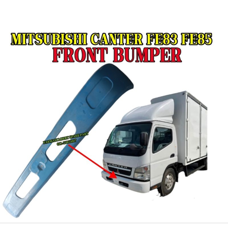 MITSUBISHI CANTER FE83 FE85 FRONT BUMPER UNTUK LORRY MIXER KARGO TIPPER ...