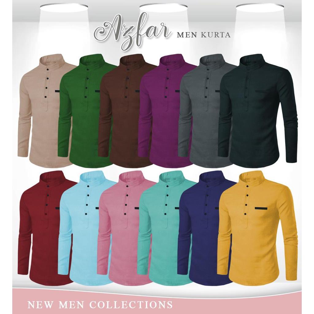 Azfar Men Kurta New Arrival Ammara Fashion | Shopee Malaysia