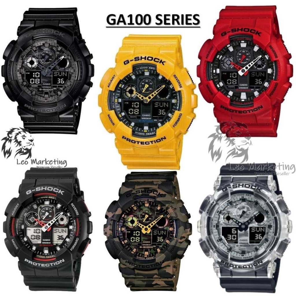 100%Ori Japan Made GA100 Men Sports Watch For Unisex GA-100A-9A, GA100 ...