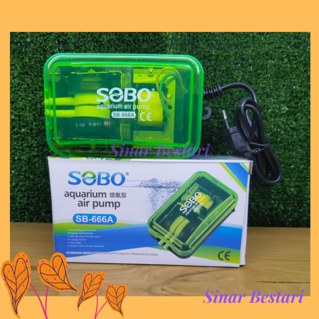 Original Malaysia Socket Sobo Air Pump Pam Fish o2 oksigen oxygen ...