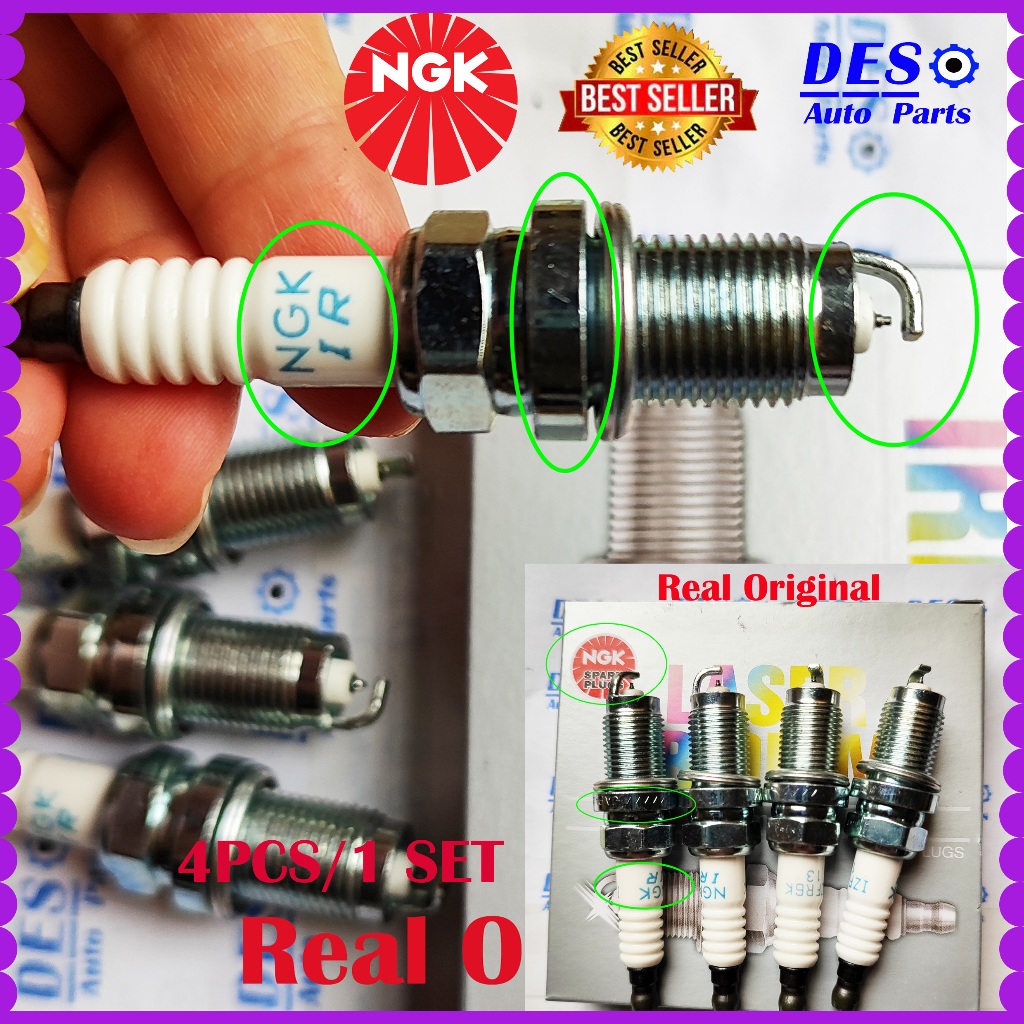 Original NGK 4pcs Honda City /Jazz Spark Plug Iridium/Vtec /Ivtec /Tmo / T9A /GD3 GE8 TFO IZF ...