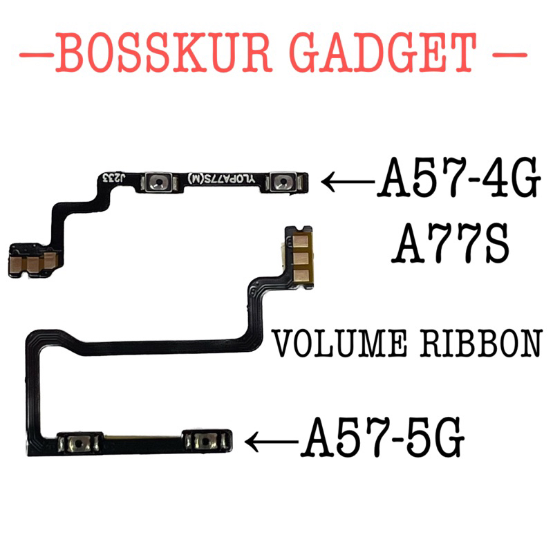 Compatible For OPPO A77 5g / A57 4g 5g 2022 POWER ON OFF SWITCH / VOLUME SWITCH RIBBEN FLEX A57 ...