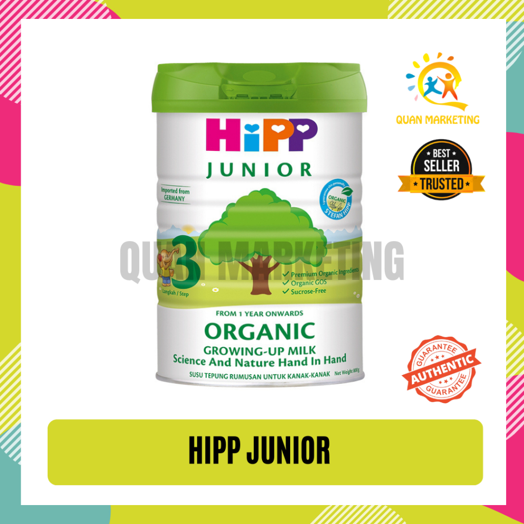 HIPP Junior Organic Growing Up Step 3 (800g) | Shopee Malaysia