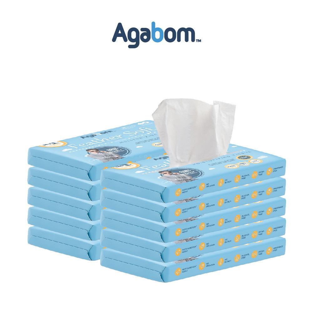 [Agabom] Feather Soft Moisturising Tissue (40s/pack) | Shopee Malaysia