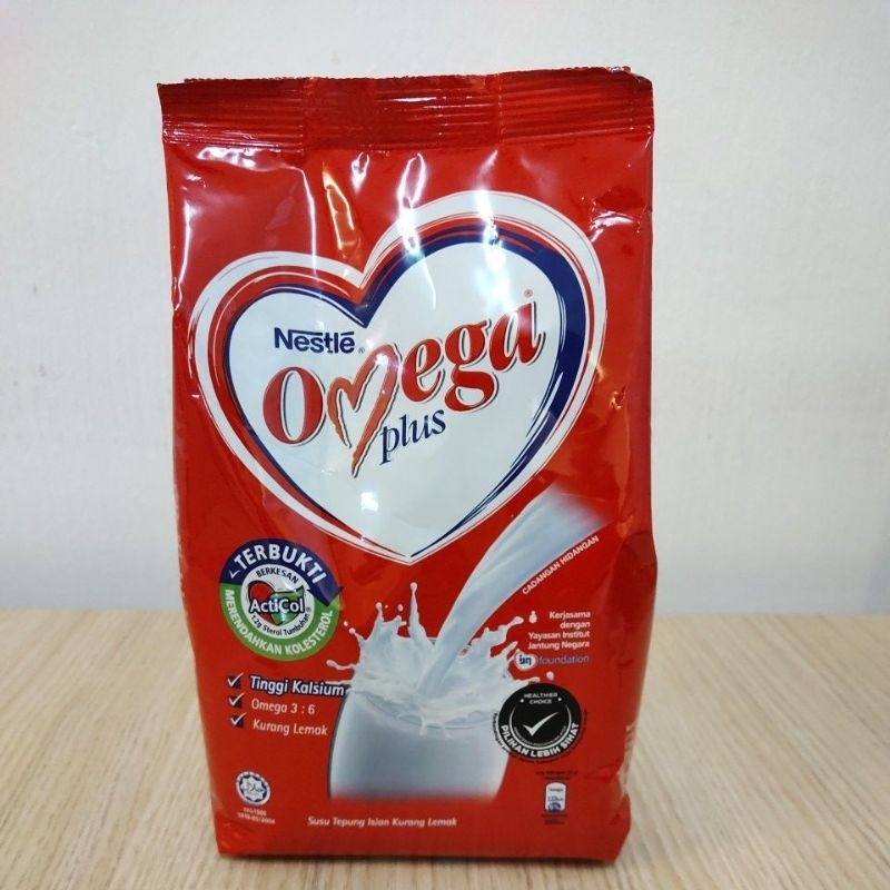 NESTLE OMEGA PLUS MILK POWDER 600G, expired 30/6/24 | Shopee Malaysia