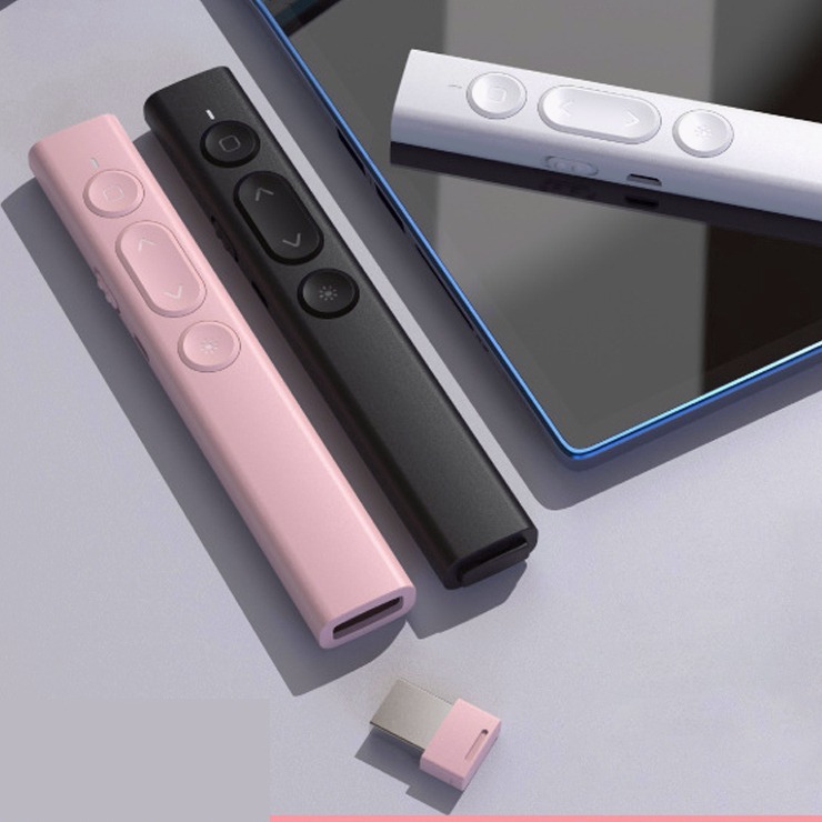 2.4G Wireless PowerPoint Clicker Laser Presentation Pointer Remote ...