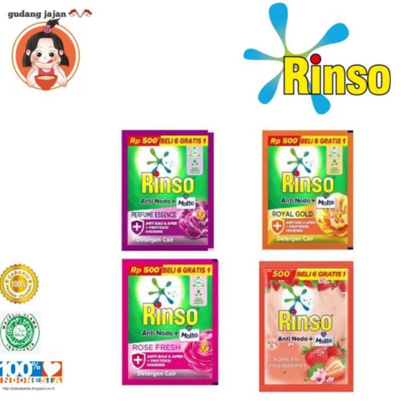 Rinso cair anti noda 1 renteng isi 6pcs×18ml | Shopee Malaysia