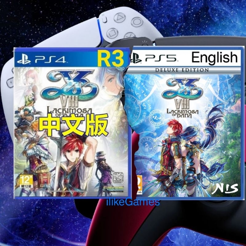 💥Eng/中文版💥 PS4 中文版 伊苏8 YS8 YSVIII / PS5 Eng YS8 Lacrimosa of Dana Deluxe ...