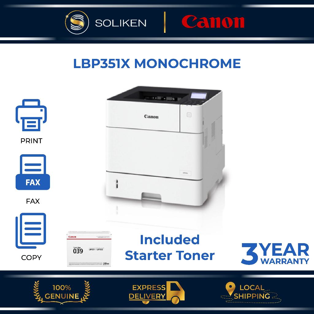 Canon Imageclass LBP351X Monochrome Laser Printer | Shopee Malaysia