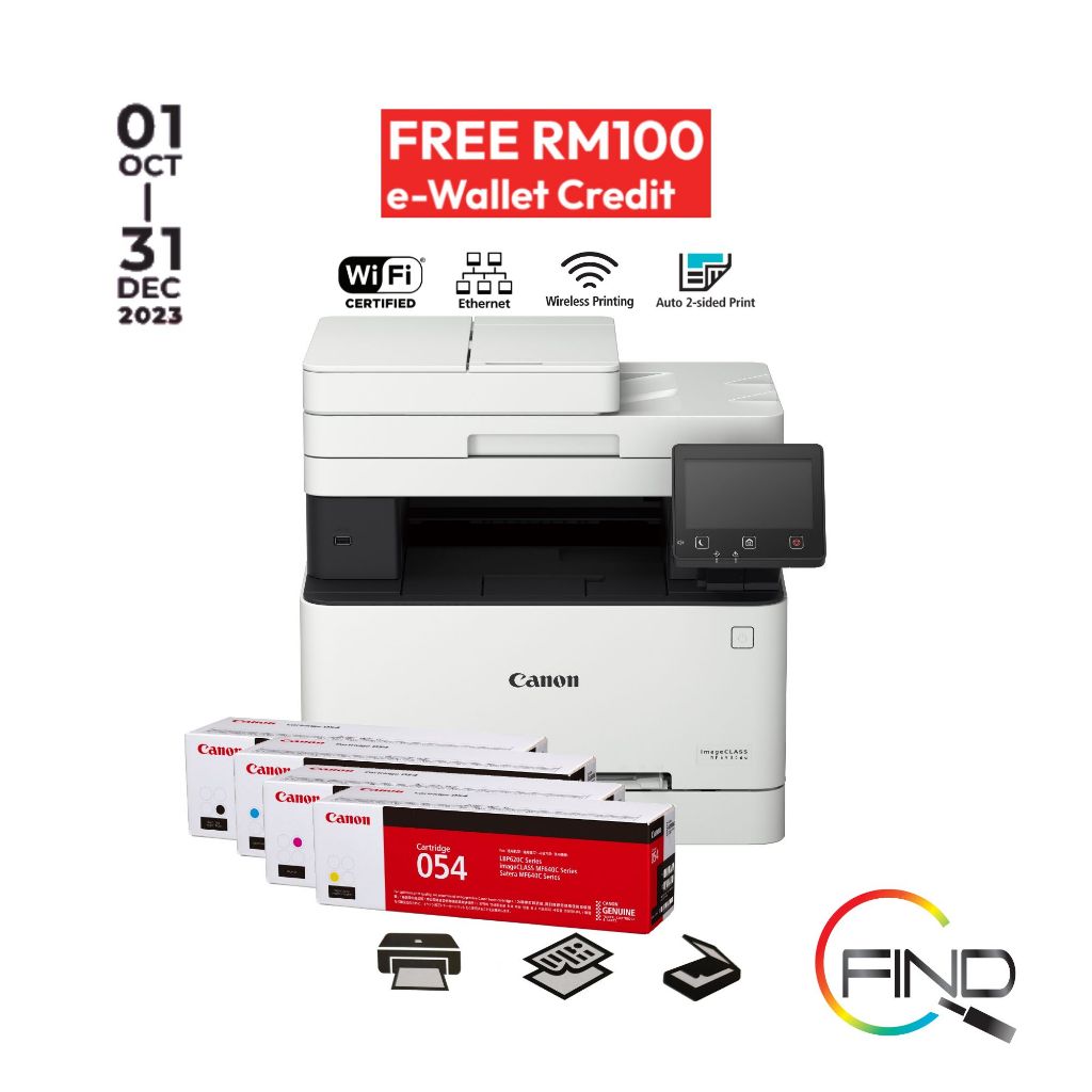 Canon imageCLASS MF643Cdw Smart and Productive 3-in-1 Colour ...