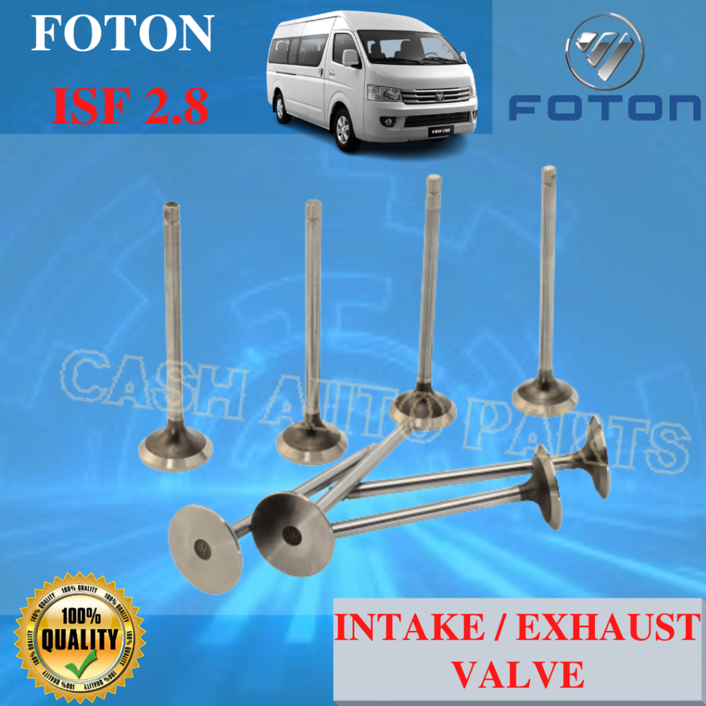 FOTON VIEW CS2 ISF 2.8 ENGINE VALVE INTAKE VALVE EXHAUST VALVE | Shopee ...
