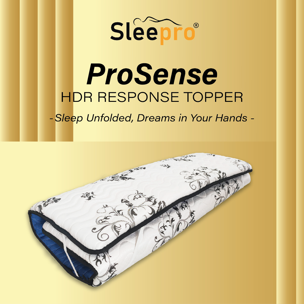 Sleepro ProSense 2-Inch HDR Response Mattress Topper | Belgium Floret Fabric (Single/Super ...