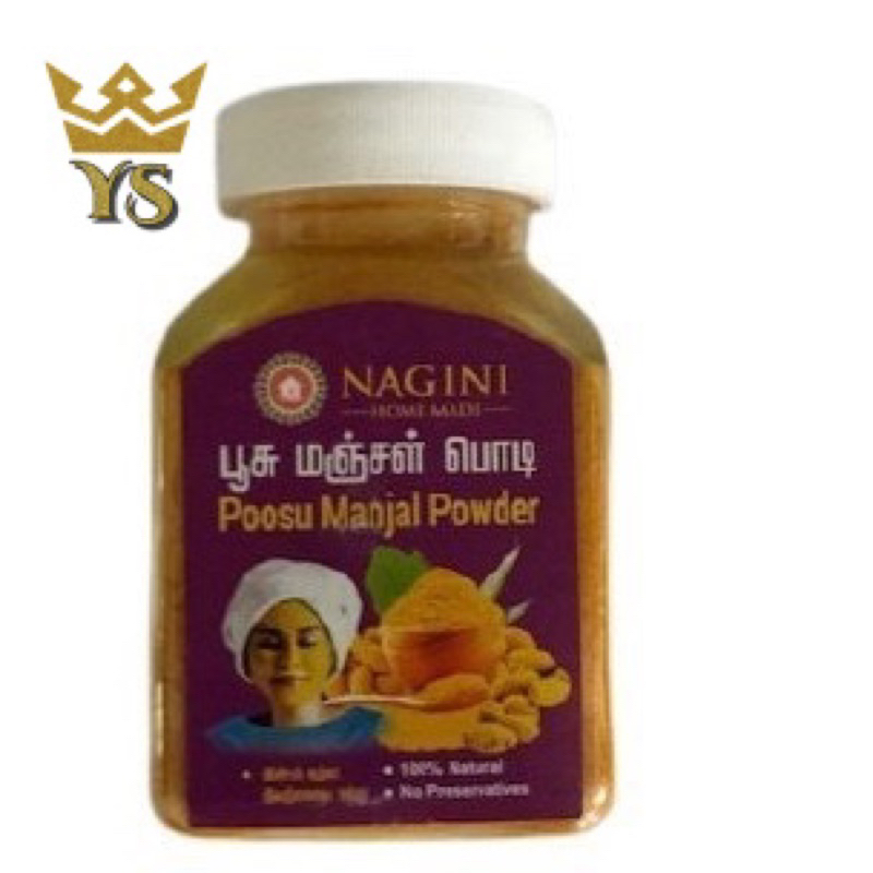 NAGINI Poosu Manjal Powder For Glowing Skin 50g | Shopee Malaysia