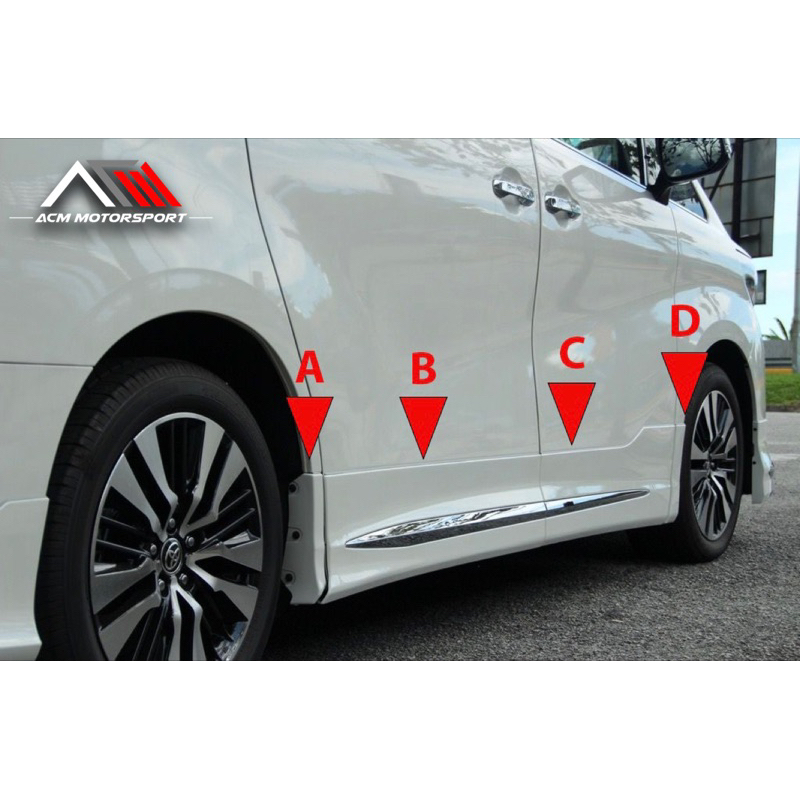 Toyota vellfire alphard anh30 side skirt door panel | Shopee Malaysia