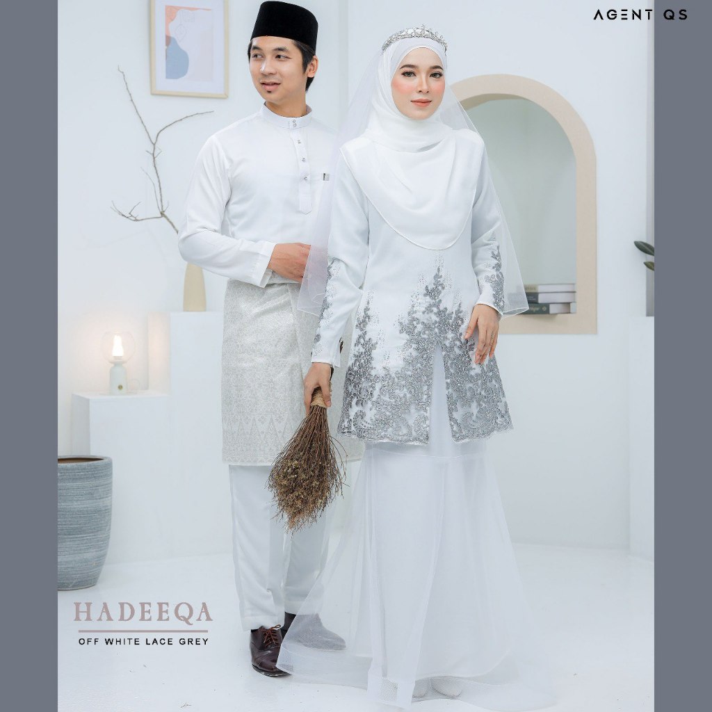 FULL SET KURUNG HADEEQA & BAJU MELAYU PUTERA | SET NIKAH | SET TUNANG ...