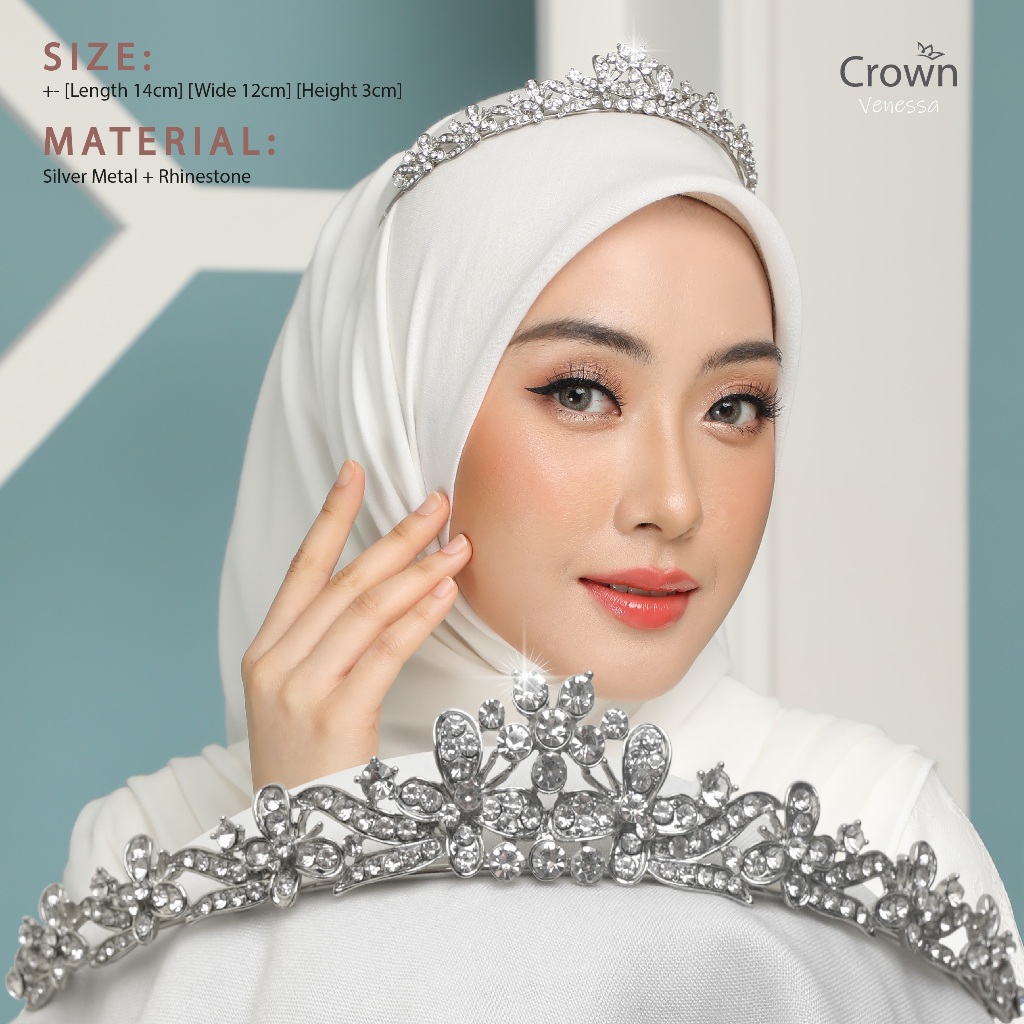 [CROWN Bride SILVER] Zirconia, Crown Rhinestone, Crown Tunang, Crown ...