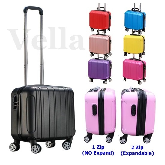 VELLA 17 inch 17" Premium Suitcase Beg Baju Roda ABS Laptop Luggage ...