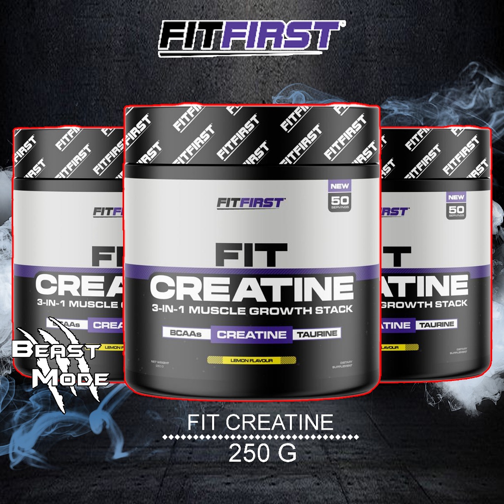 Fit First Fit Creatine 3-in1 With Bcaa Taurine 250 g (50 servings ...