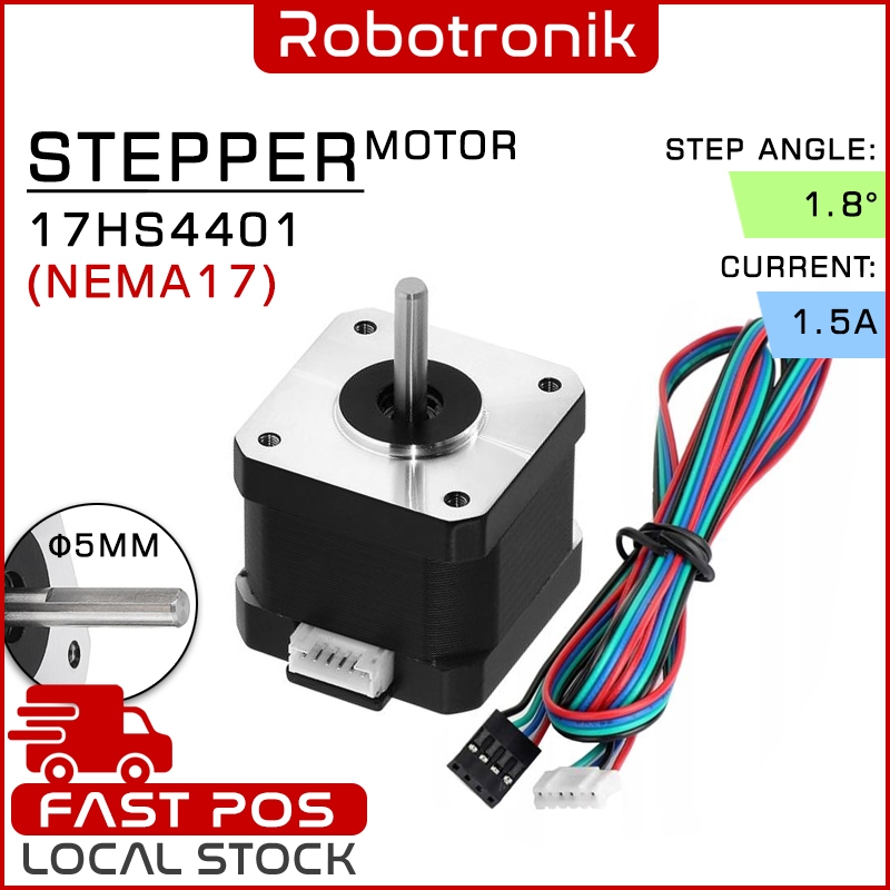 Stepper Motor 17HS4401 Hybrid Series 2-Phase 4-Wire NEMA 17 Compatible ...