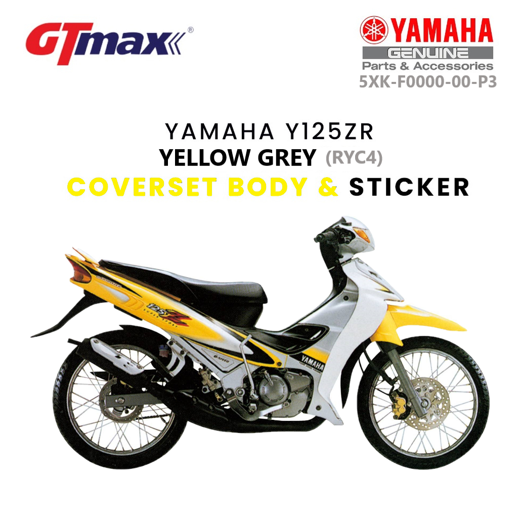 [ Original 100% HLY Yamaha Y125 ZR Body Sticker Complete Set ] Y125 ZR Original Cover Set Y 125 ...