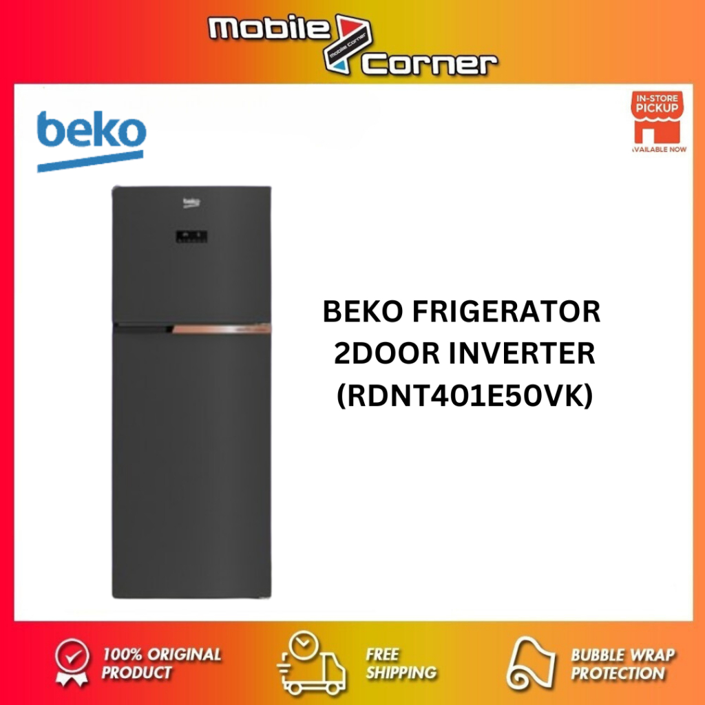 Beko Fridge Refrigerator Inverter 409L Fridge with Auto Ice Maker ...
