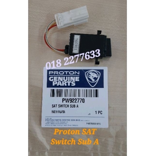 ORIGINAL PROTON SAGA FLX Gear shift SAT Switch SUB A. P/N: PW922770 ...