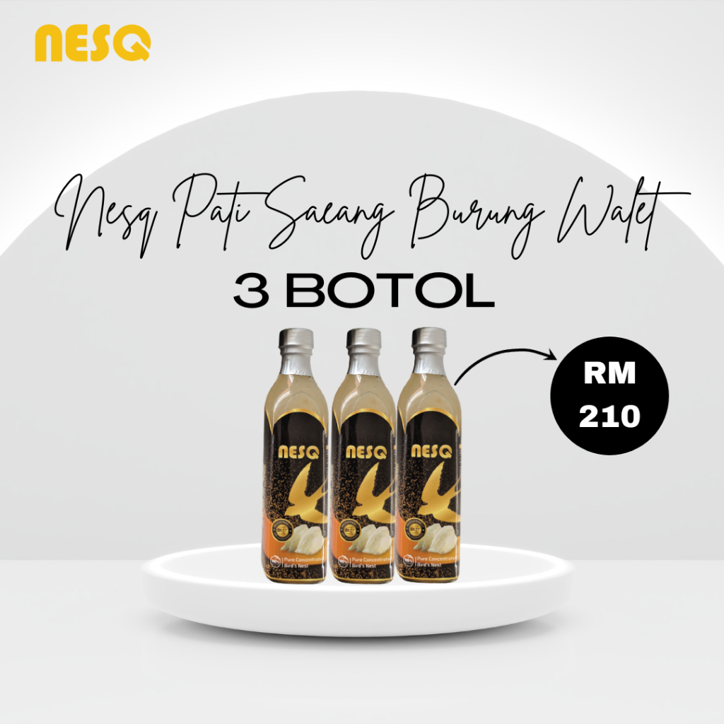 NESQ - 3 Botol Pati Sarang Burung Walet (375ml) | Shopee Malaysia