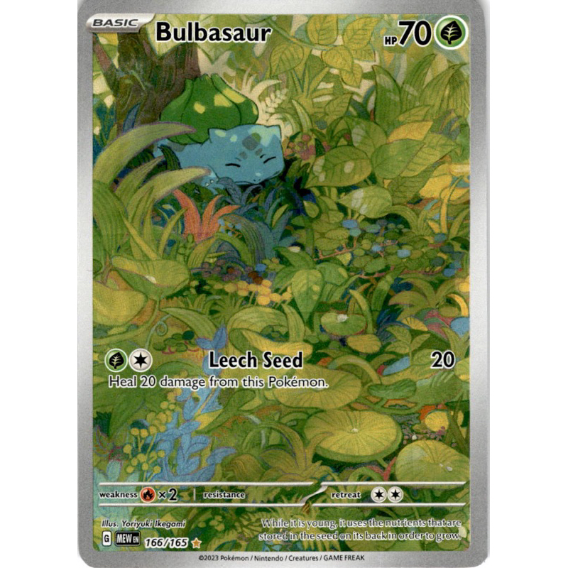 Bulbasaur 166/165 151 pokemon card | Shopee Malaysia