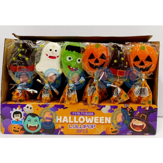 30 Pcs Halloween Ghost Pumpkin Lollipop Candy / Zombie Finger Candy (LOCAL READY STOCKS ...